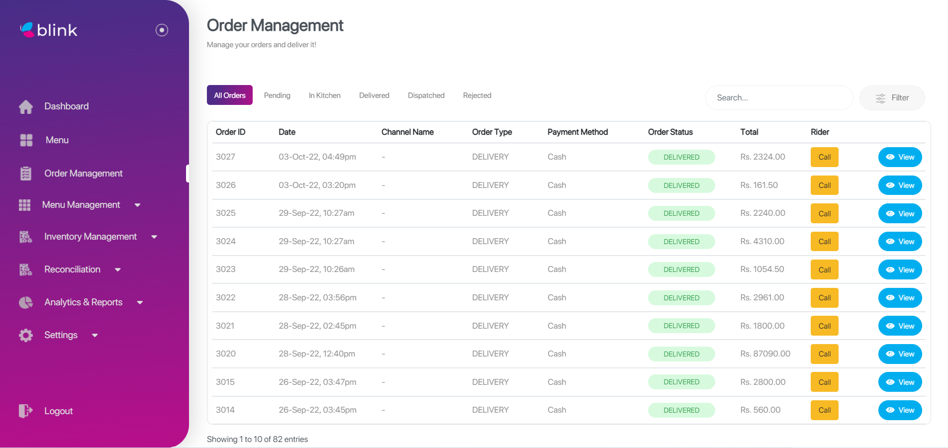 Blink POS 1.0.1 | October 2022 - Blink